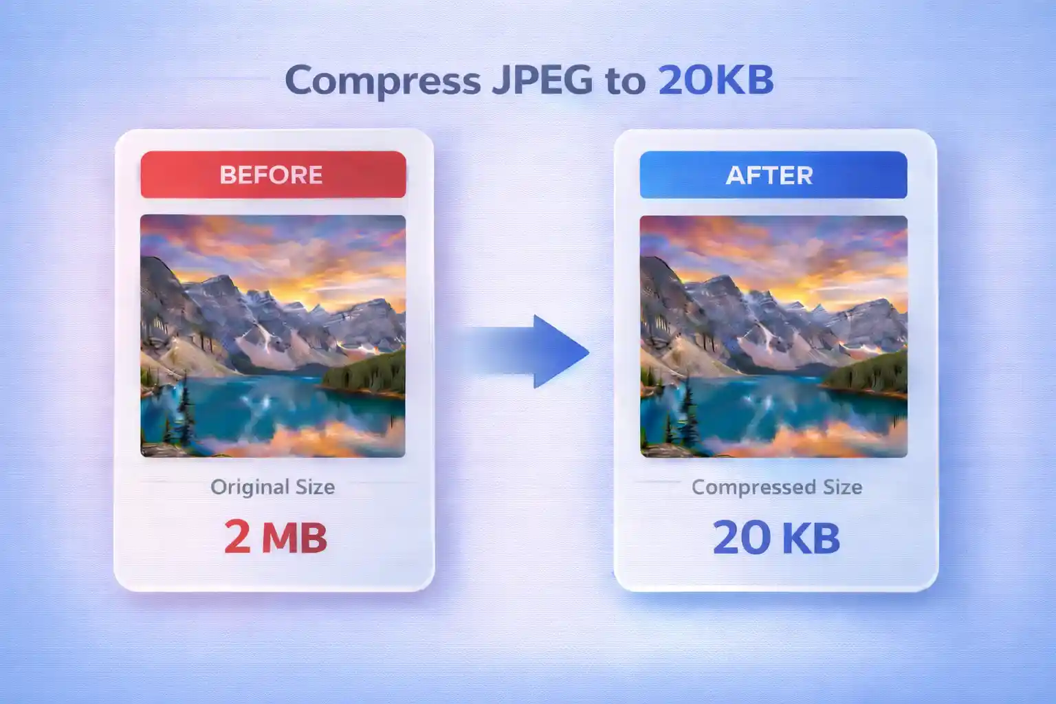 Compress JPEG to 20KB Online for Free